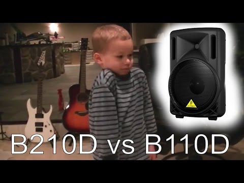 BEHRINGER EUROLIVE b110d vs b210d speaker review
