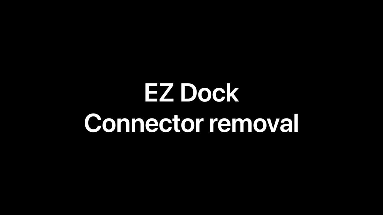 EZ Dock coupler removal