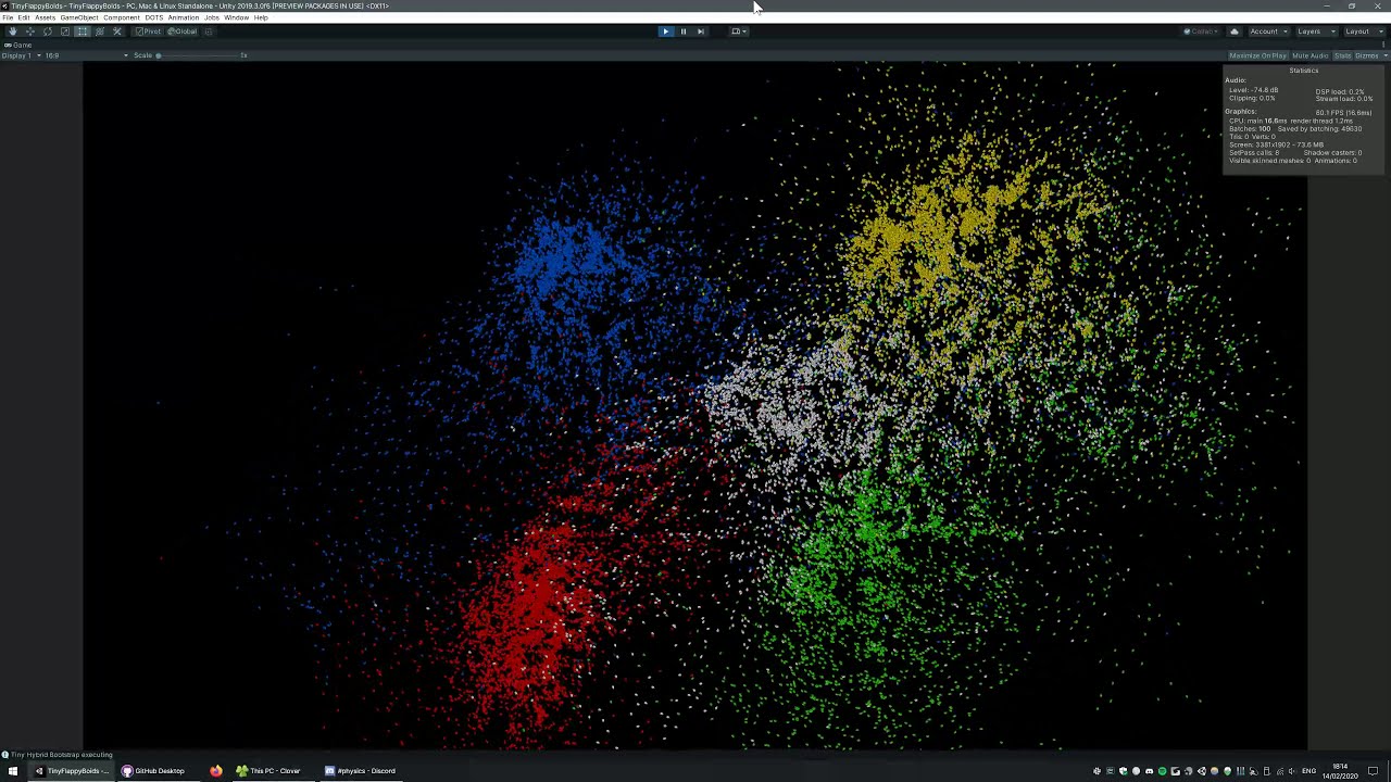 Latest Performance Test - 2D DOTS Physics (Under Tiny)