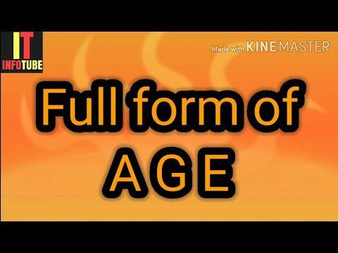 Full form of AGE | what is age