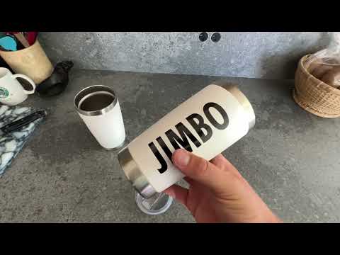 COMOOO 20oz/8Pack White Tumbler Double Wall Vacuum Insulated Coffee Travel Mug Review