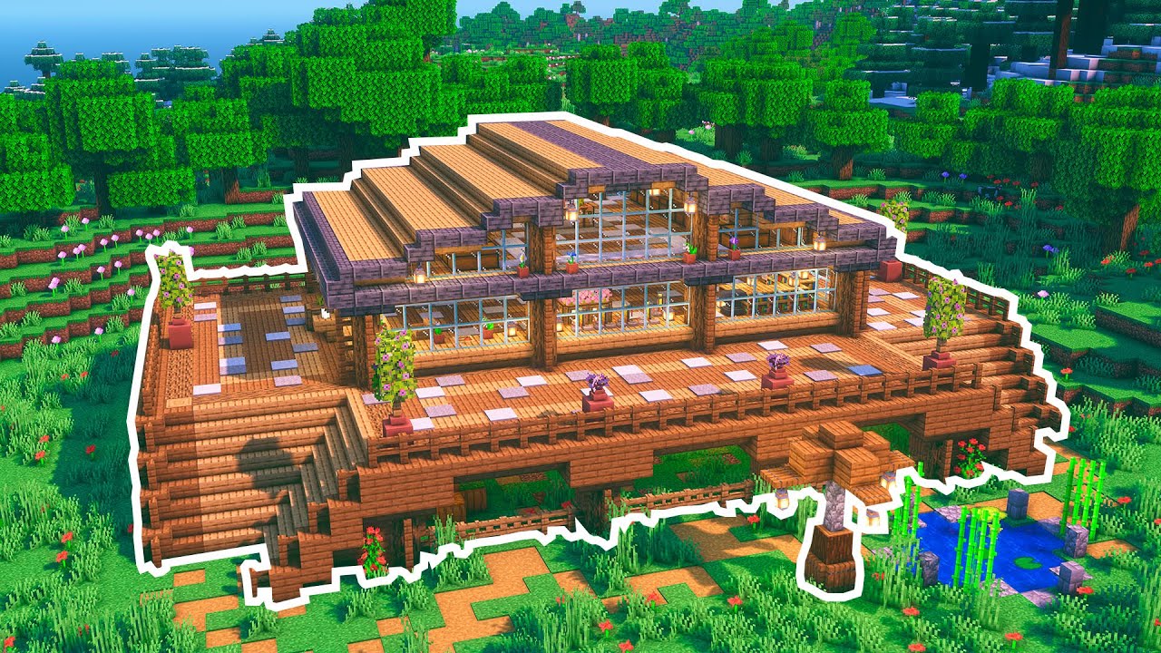 Minecraft: How to Build a Large Mansion | Large Survival Base Tutorial ...