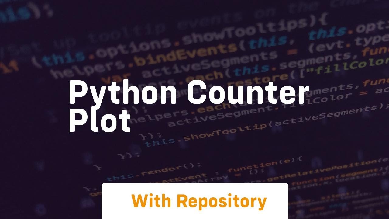 python counter plot