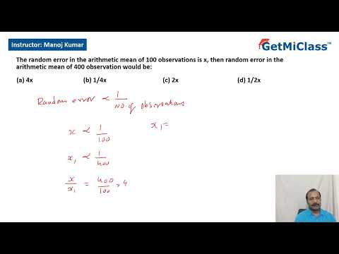 Effect of Sample Size on Error KCET 11th Physics Units And Dimensions