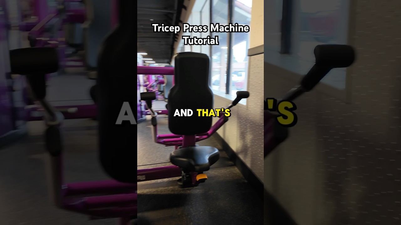 TRICEP PRESS MACHINE TUTORIAL 💪🏼 // Try this machine to hit your triceps! #workout #planetfitness