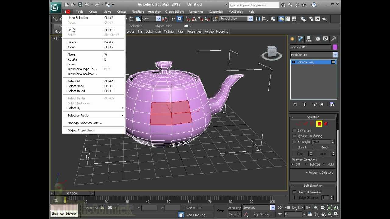 Using Named Selection Sets To Increase Modelling Workflow - 3DSMax2012
