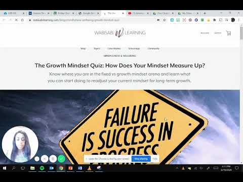 Friday: Growth Mindset Survey Instructions