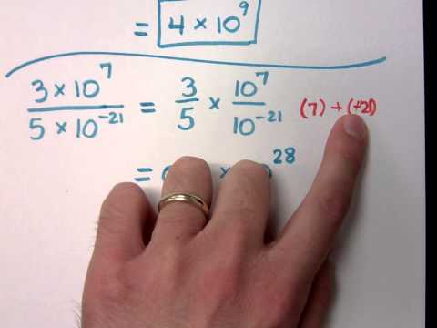 Dividing Scientific Notation — Examples & Practice - Expii