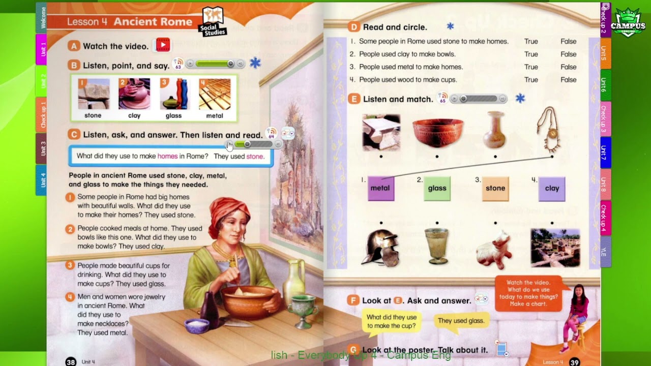 Everybody Up 4 - Unit 4 - Last Week - Lesson 4 - Ancient Rome