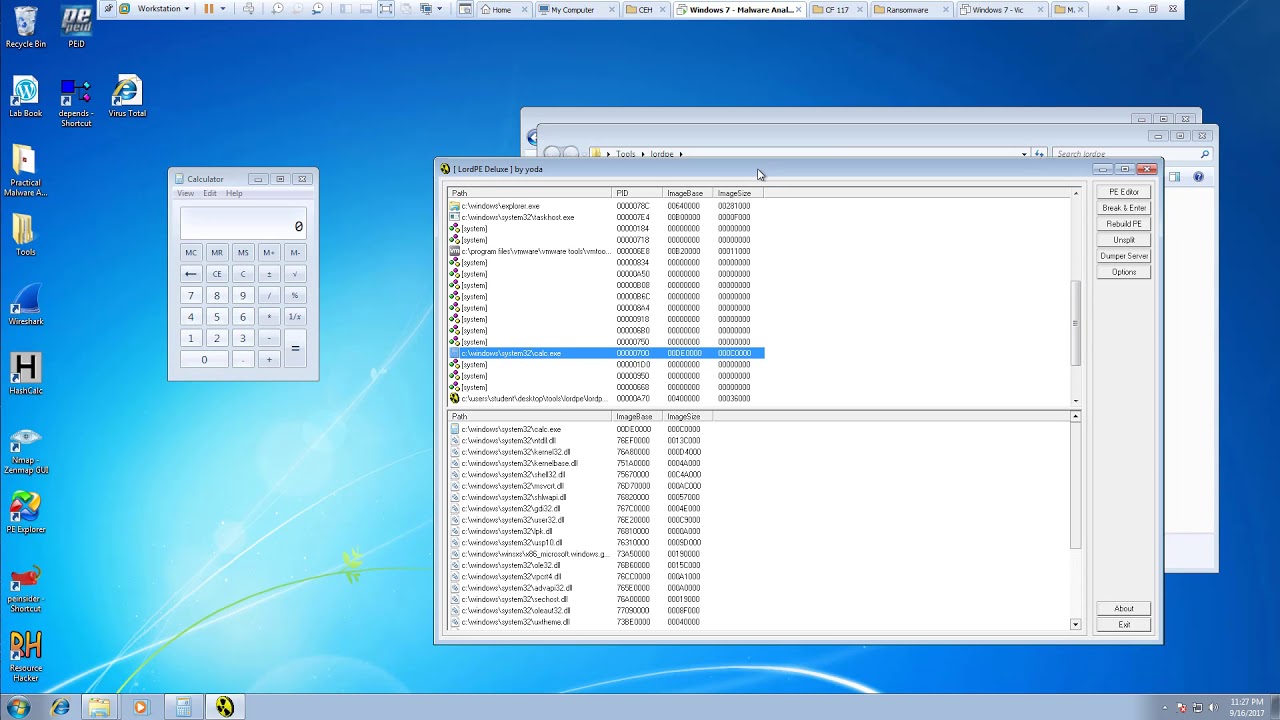 Malware Analysis - Tools - LordPE Basic