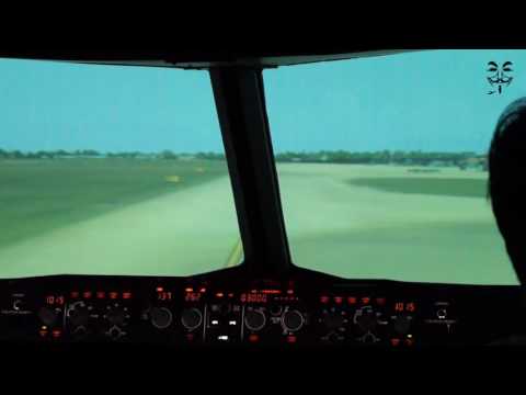 Airbus A320 Cockpit Landing Berlin Tegel I JetSim