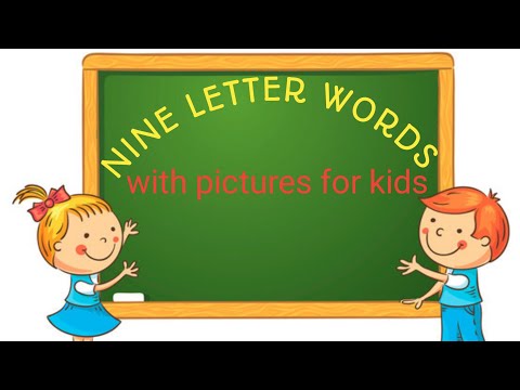 NINE LETTER WORDS WITH PICTURES FOR KIDS।ENGLISH VOCABULARY।Atanu kids class.