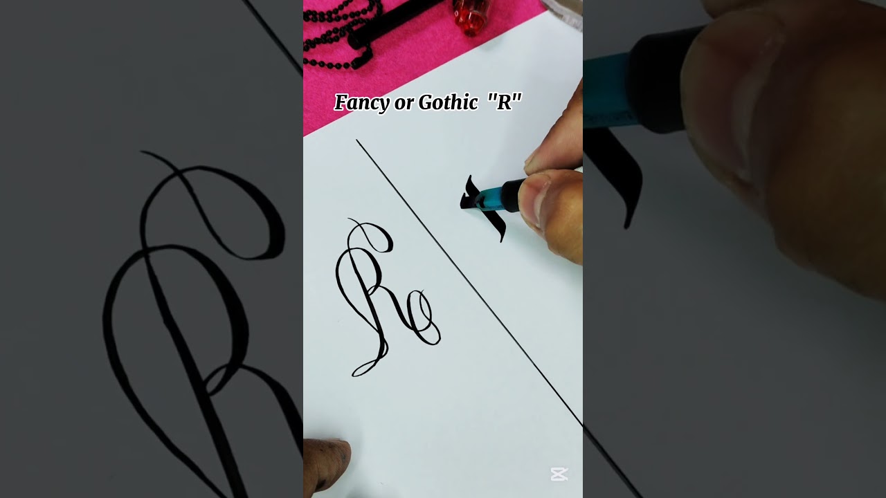 Fancy or Gothic letter 