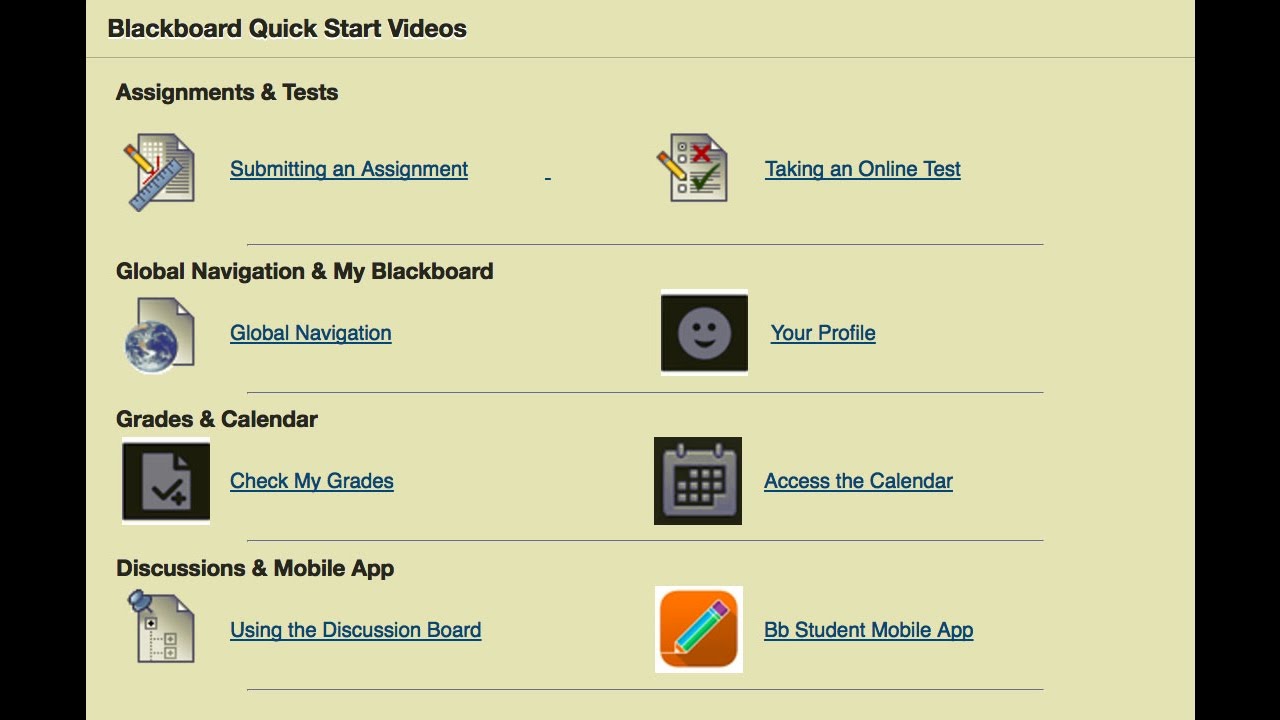 Online Resources for Students
