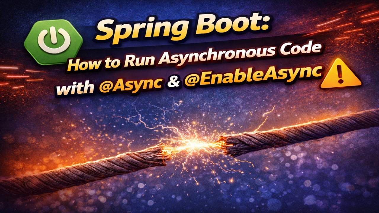 70 - Spring Boot: How to Run Asynchronous Code with @Async & @EnableAsync