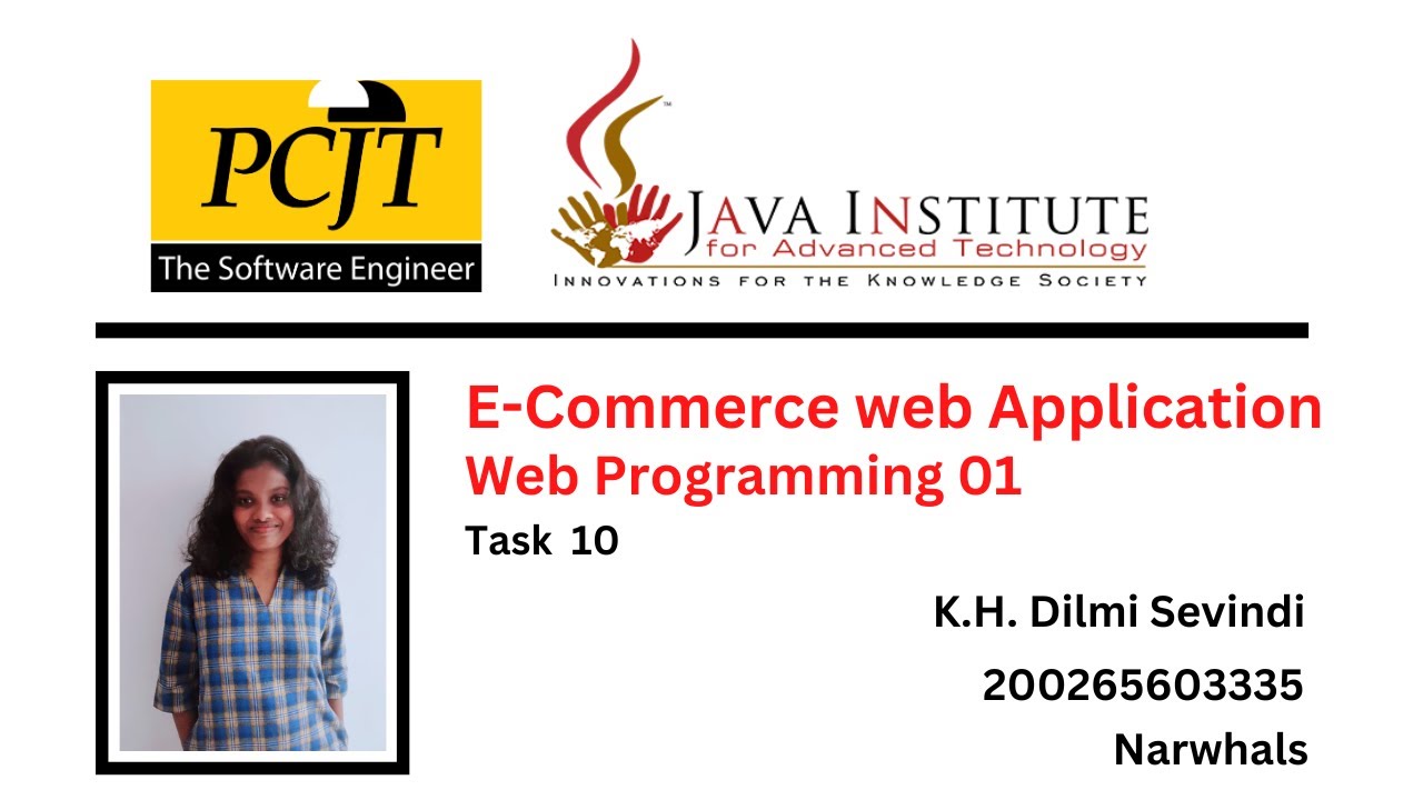 Web Programming 01 | Task 10 | eshop | 1st Year | Java Institute