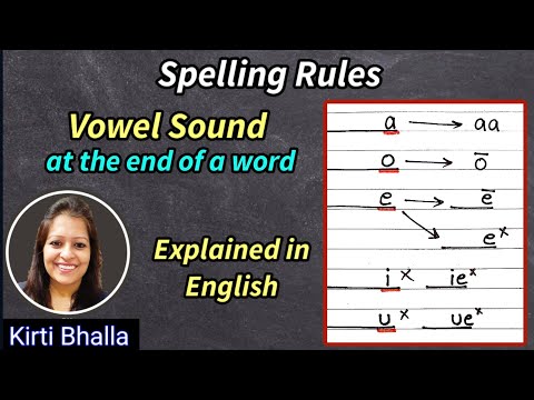 How to read vowels at the end of a word (in English) | Vowel sound | Spelling rules of vowels