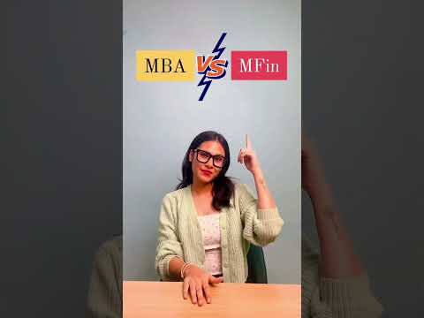 MBA Vs. Masters in Finance #mba #finance #education