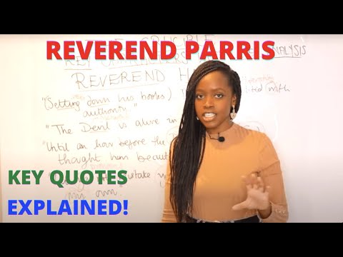 Reverend Parris Character Quotes & Word-Level Analysis! | The Crucible Quotes: English GCSE Mocks!