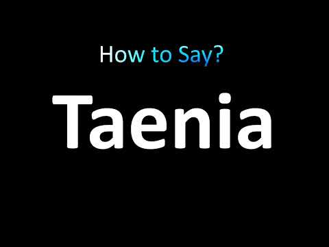 How to Pronounce Taenia