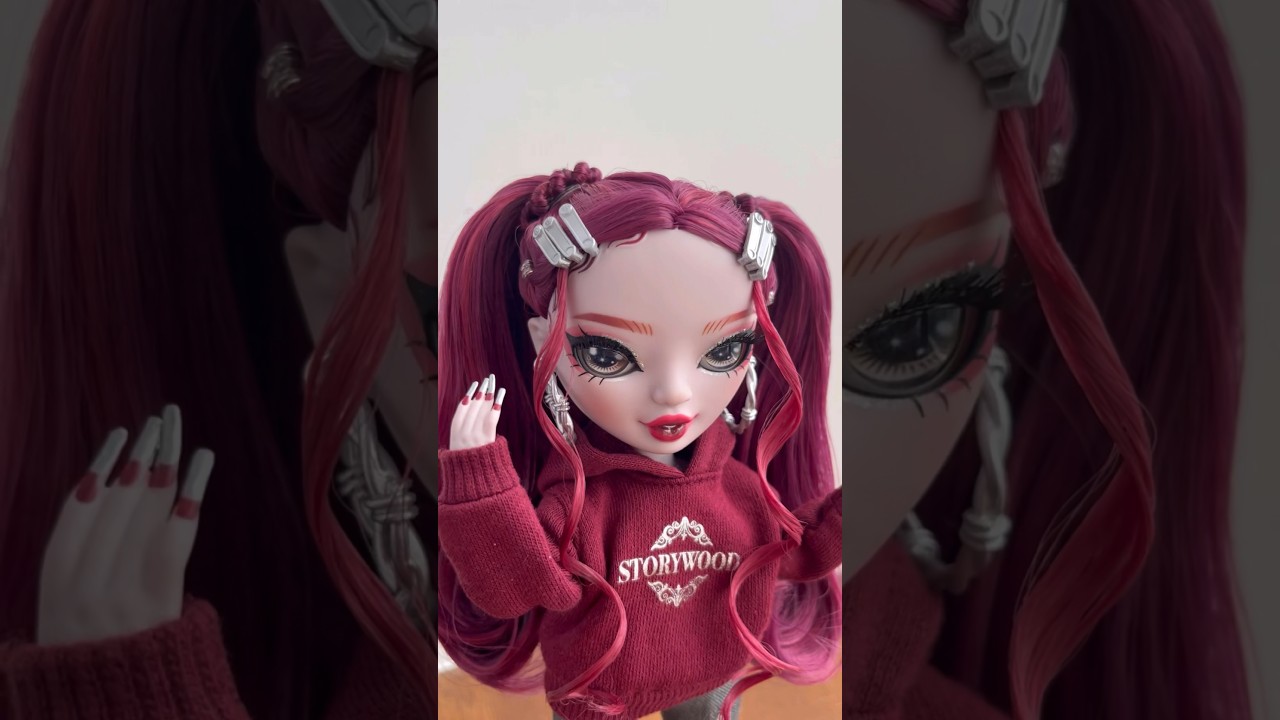 Let’s Restyle Shadow/Rainbow High Scarlet Rose #shorts #rainbowhigh #doll #hair #cleaning