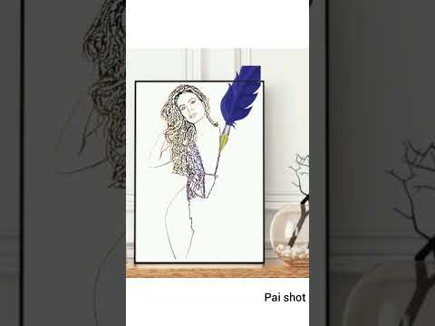 Draw a simple girl using python turtle #shorts #paishot #creative