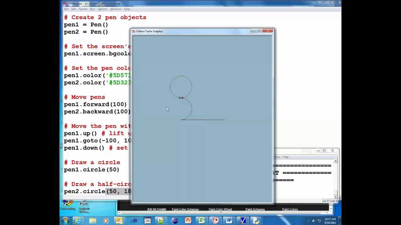 Python Turtle Graphics Part 2