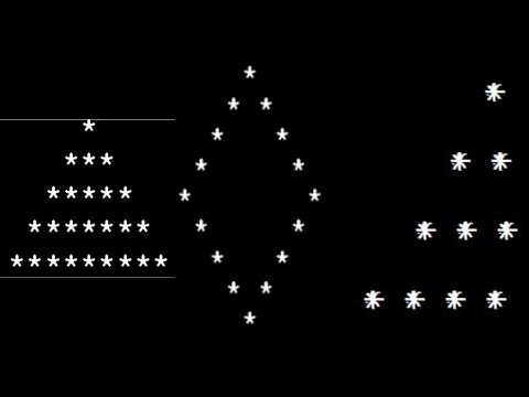shapes in c++ using nested loops and pattern | Drawing shapes in c++ ...