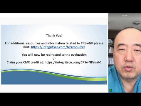 Chronic Rhinosinusitis with Nasal Polyps Live CME Webcast with Dr. Joseph Han!
