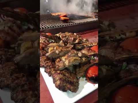 Beautiful restaurant BBQ, Hot BBQ #short