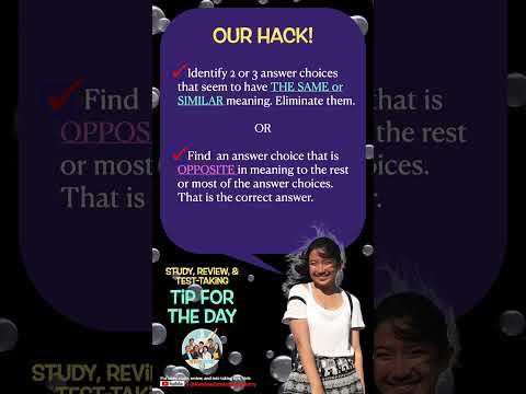 Correctly answer synonym/antonym question even if unfamiliar word | #reviewcentral #tipsandtricks