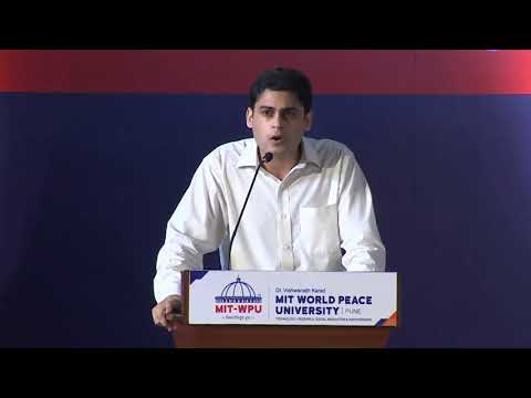 A talk by Aman Chandra at MIT, Pune during the Global Summit of Science and Spirituality