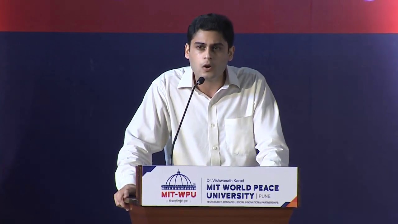 A talk by Aman Chandra at MIT, Pune during the Global Summit of Science and Spirituality