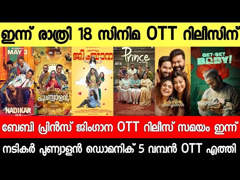 NEW OTT RELEASES MALAYALAM|ALAPPUZHA GYMKHANA,PRINCE,DNA,BABY OTT RELEASE DATE|TONIGHT OTT RELEASES