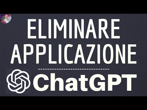 Eliminare CHATGPT App, come CANCELLARE Chat GPT applicazione - IA OpenAI Italiano