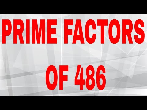 Prime factors of 486|Prime Factorization
