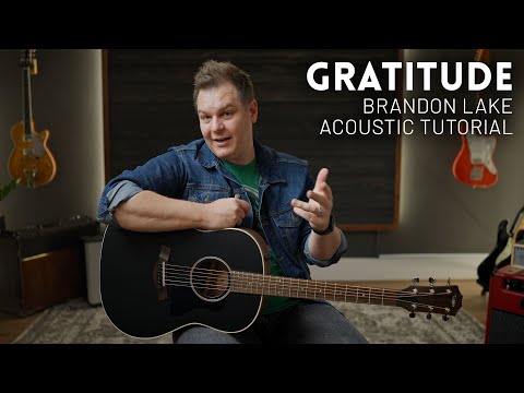 Gratitude - Brandon Lake - Tutorial (acoustic guitar)