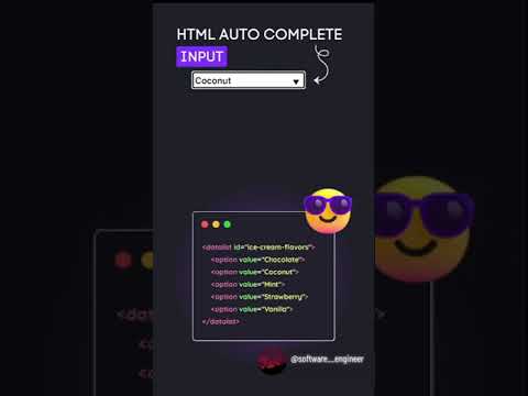html auto complete input