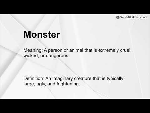 Monster Meaning