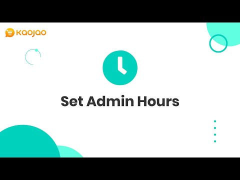 Set Admin Hours