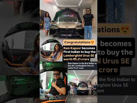 Ram Kapoor becomes first indian to buy the Lamborghini Urus SE worth βΉ5.21 crore #news#ramkapoor