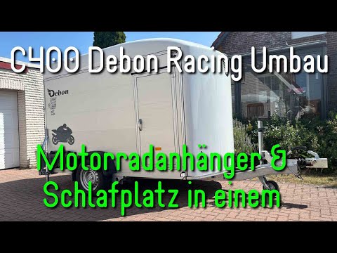 🔧 C400 Debon Racing Umbau – 🏍️ Motorradanhänger & 🛏️ Schlafplatz in einem