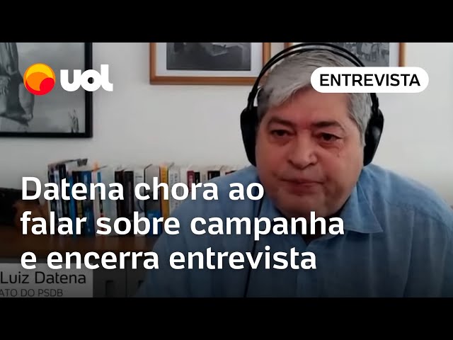 Datena chora e admite que deixa a política se perder eleição