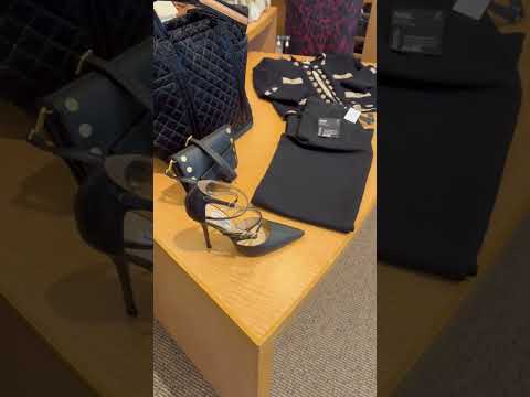 L’Agence black Cardigan jacket paired with Paige black jeans and Hammit purse At Larrimors in Pitt