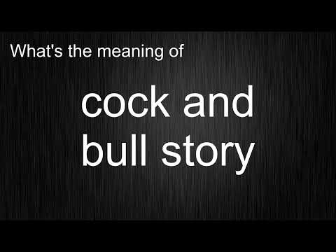 What's the meaning of "cock and bull story", How to pronounce cock and bull story?