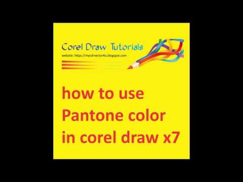 how to use Pantone color in corel draw x7