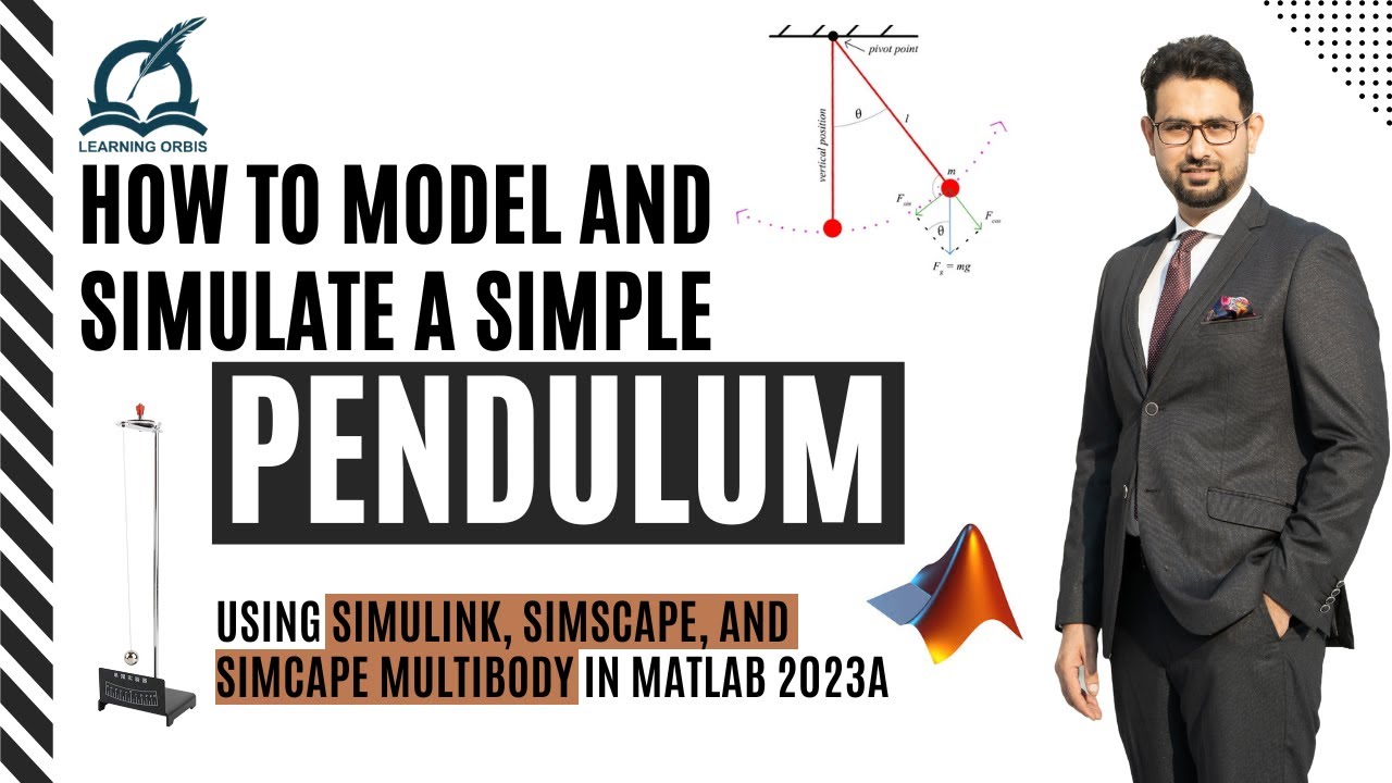 How to model and Simulate a Simple Pendulum in MATLAB | Differential Equations, Simscape & Multibody