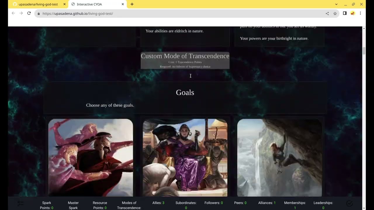 GitHub - pasadenas-cyoas/old-ultimate-god: Ultimate God Interactive ...