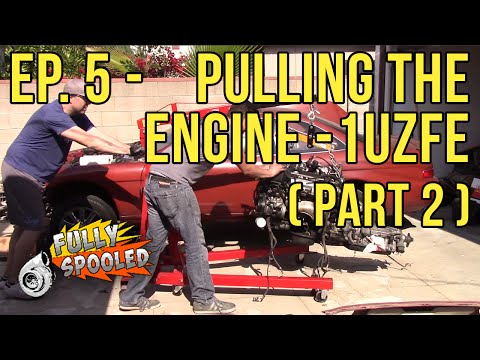 Lexus SC400 Budget Drift Build. Ep.5 - Pulling the engine (1uzfe) Pt. 2
