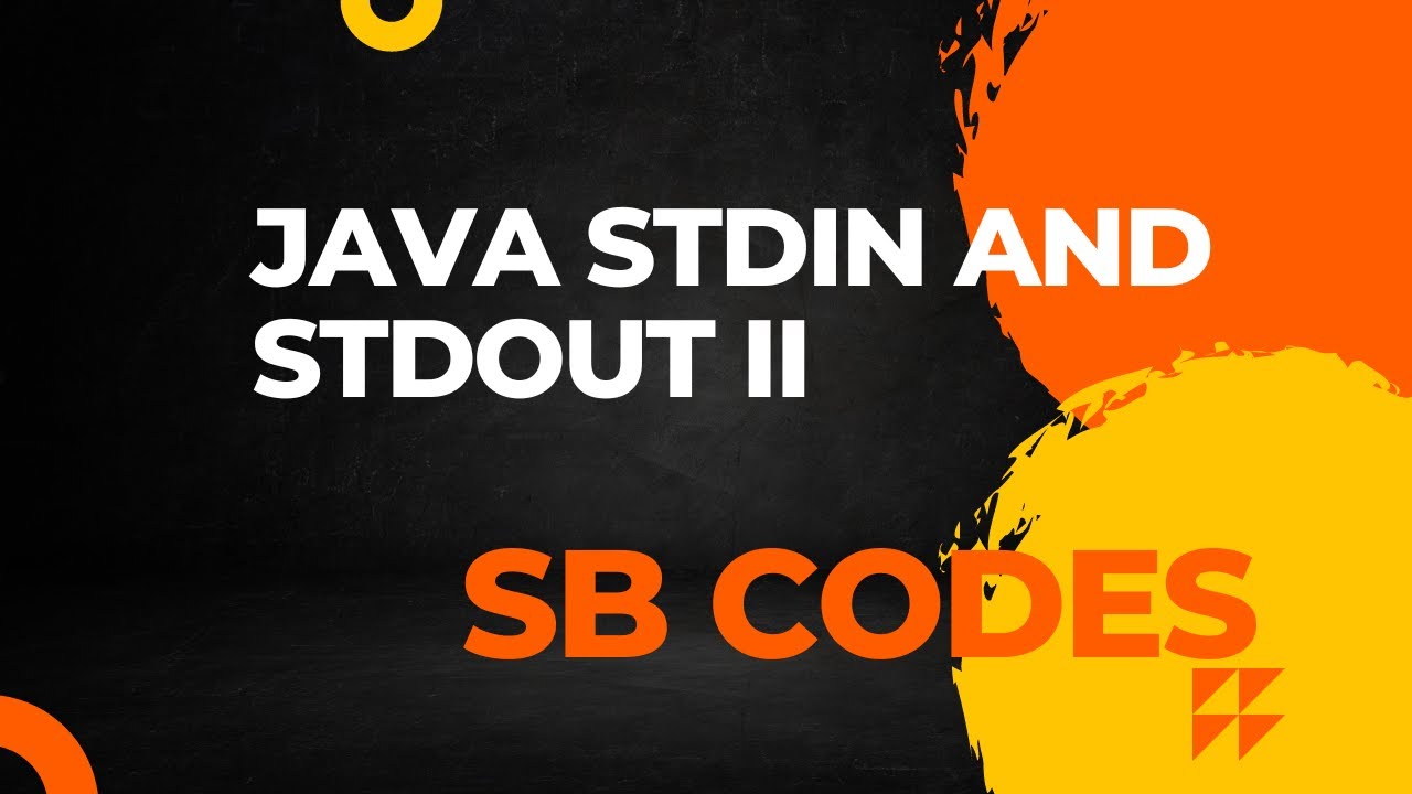 HackerRank - Java Stdin and Stdout II - problem ||  SB Codes #java #programming #hackerrank